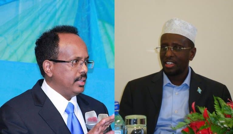 Madaxweynayaashii hore Sheekh Shariif & Farmaajo oo markii ugu ...