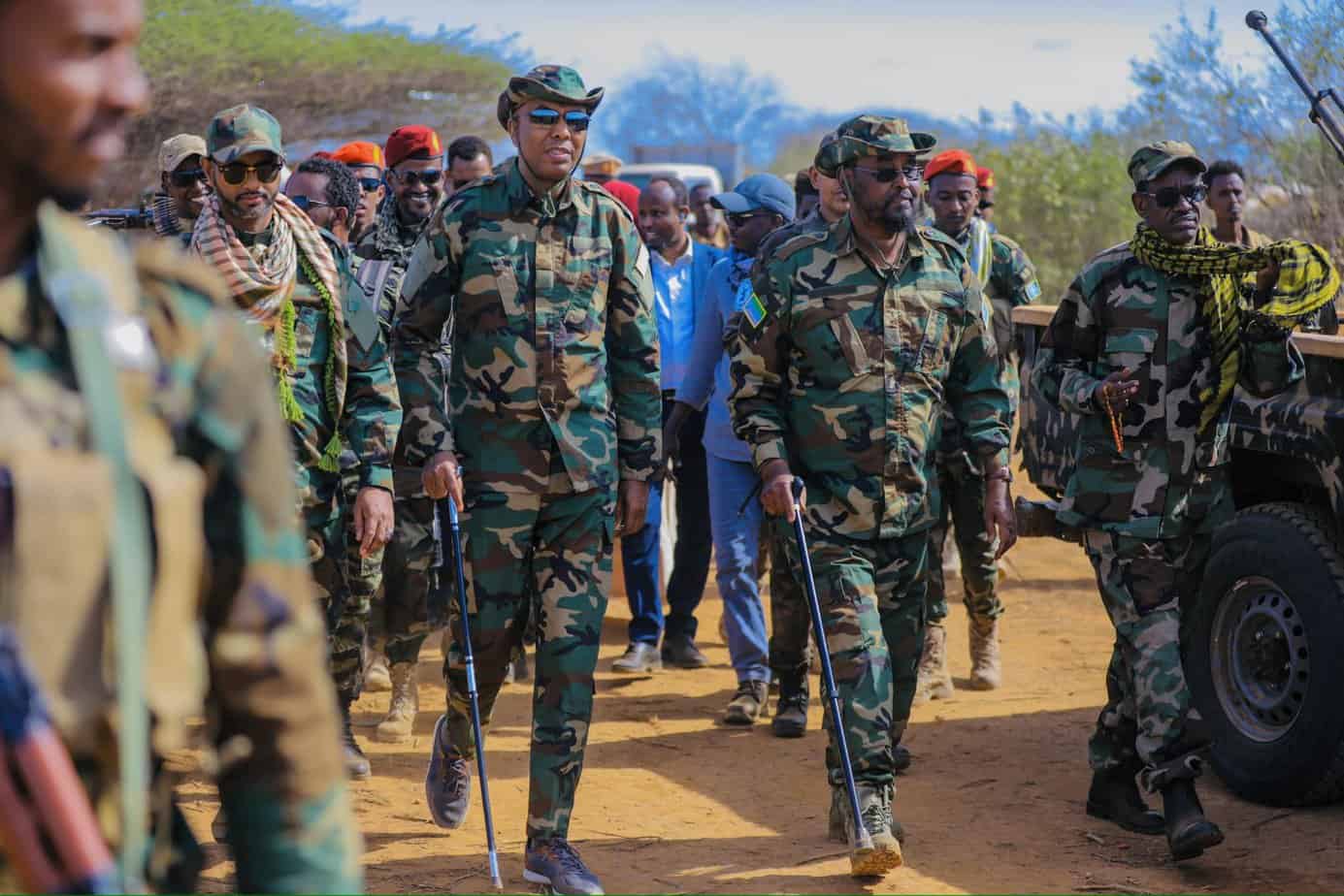 RW Xamse iyo Madaxweynaha Jubbaland oo booqday degaanka Buulo-Xaaji ...